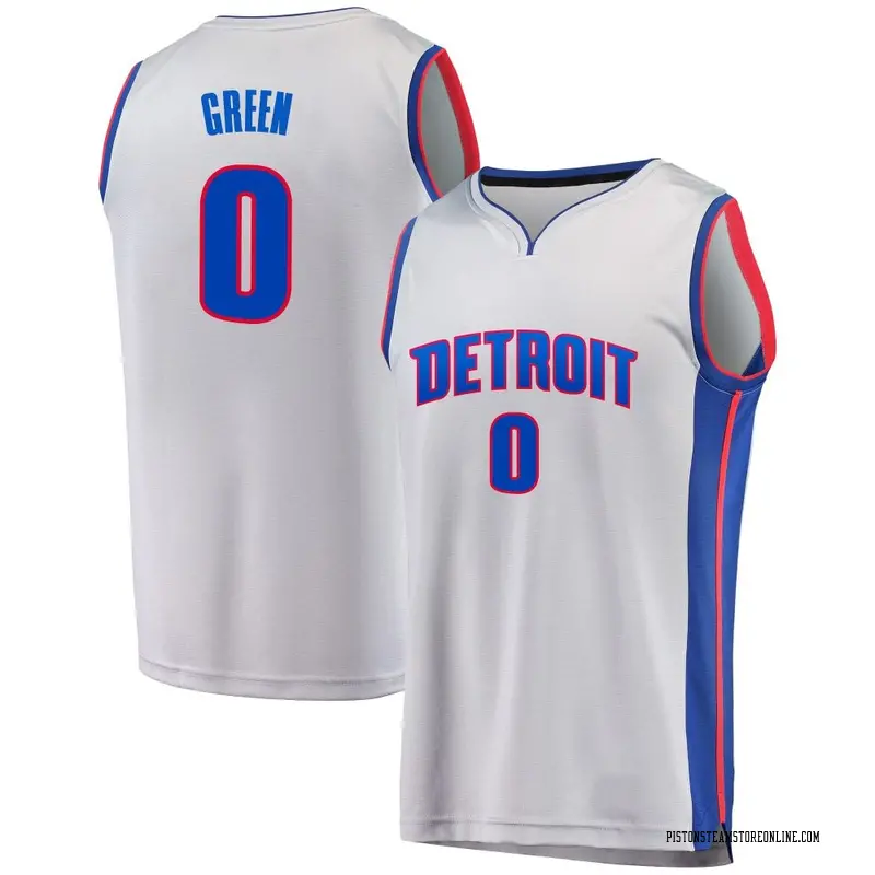 Detroit Pistons Fast Break Green Javonte Green Gray Alternate Jersey ...